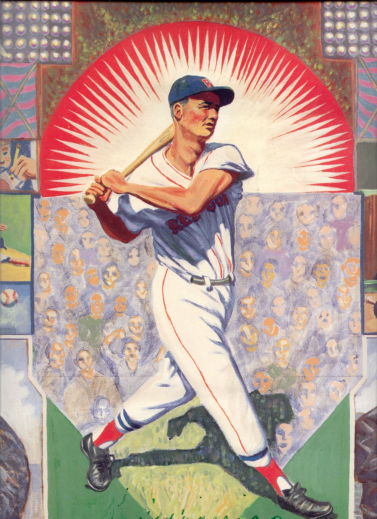 Ted Williams .406 Anniversary Poster - 1991